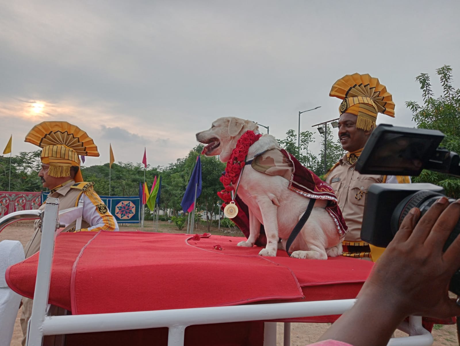 Royal Farewell for Sniffer Dog Rani at Chennai Airport - Tell My Story